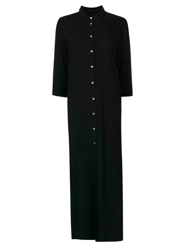 LENNY NIEMEYER Satin-effect Midi Shirtdress - Black