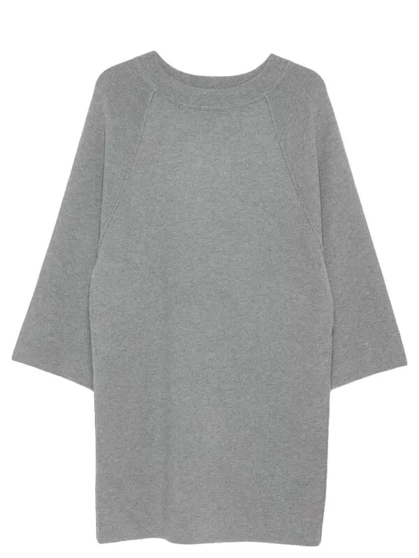 Max Mara Raglan-sleeve Dress - Grey