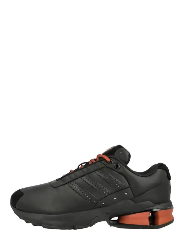 Y3 Adidas Control Perforated Leather Sneakers - Black