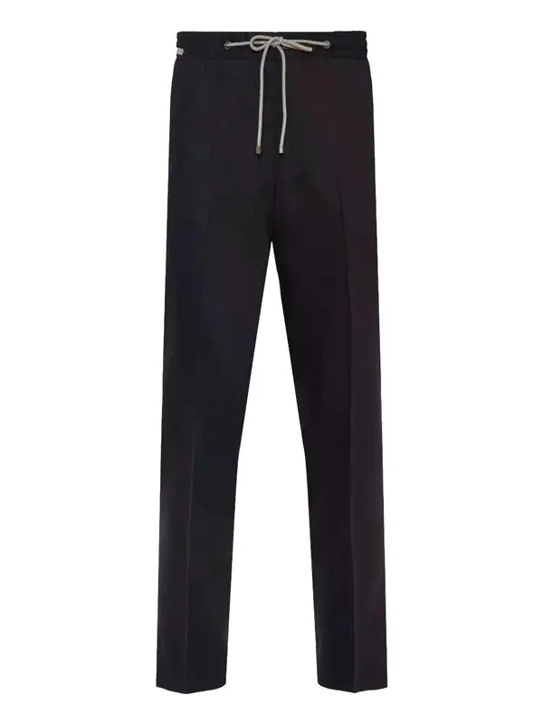 Corneliani Drawstring-waist Trousers - Blue