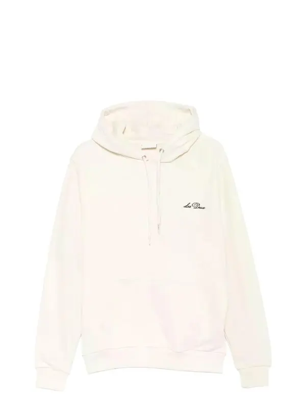LES DEUX Diaz Embroidered Hoodie - Neutrals
