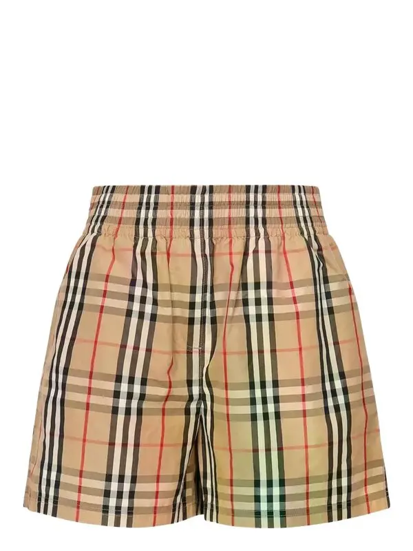 Burberry Vintage Check Pattern Shorts - Neutrals
