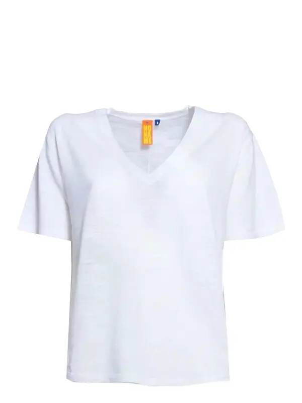 ENSEA V-neck Short-sleeve T-shirt - White