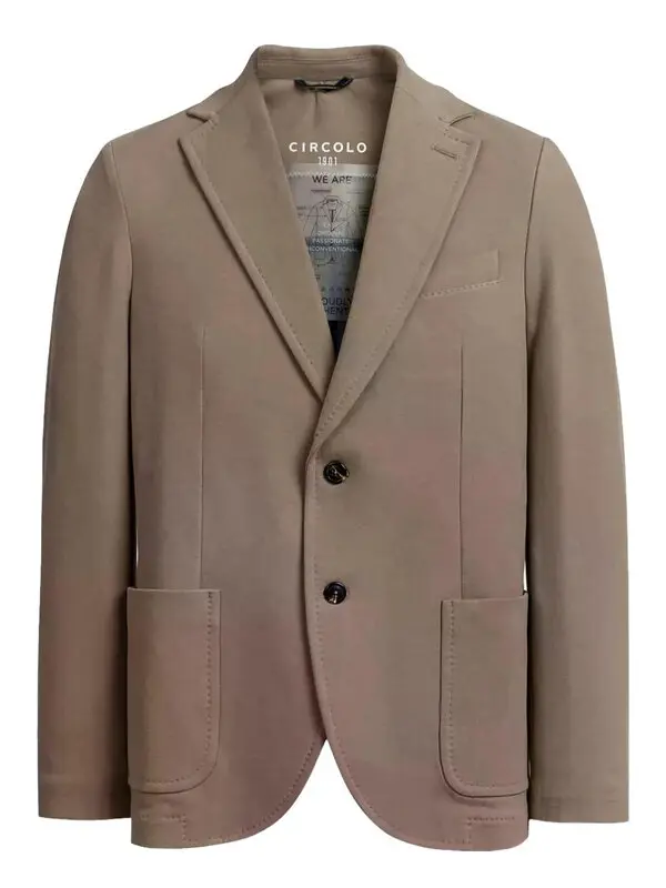 CIRCOLO 1901 Patch-pocket Two-button Blazer - Brown