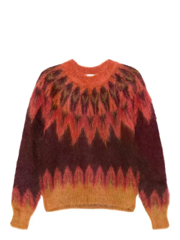 MARANT ETOILE Patterned Sweater - Red