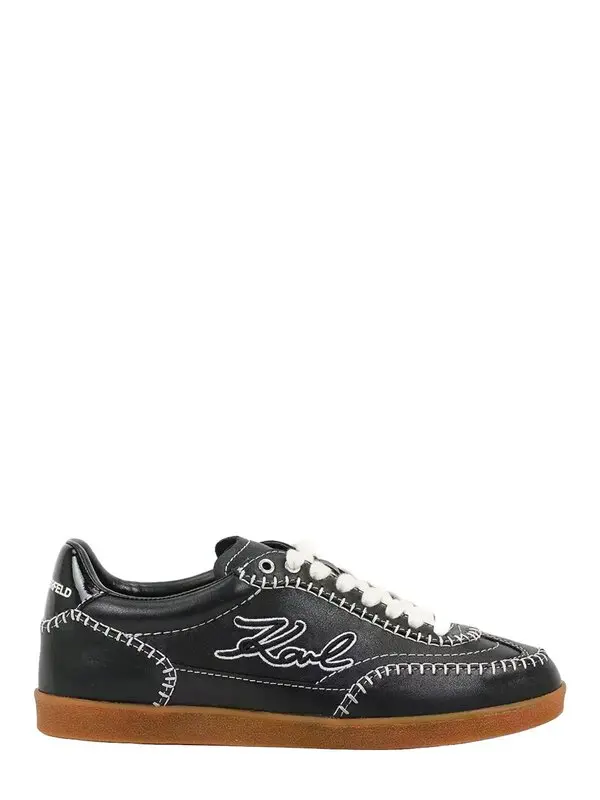 Karl Lagerfeld Signature-stitching Trainers - Black