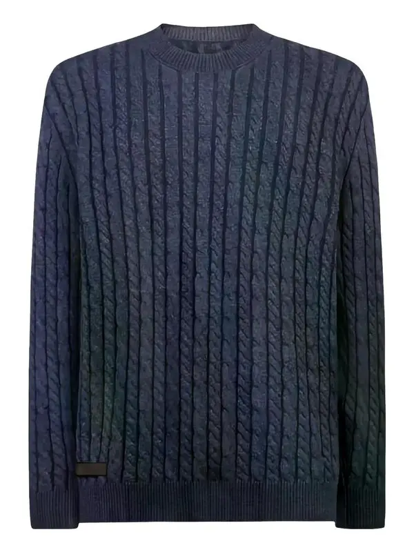 Sease Cable-knit Sweater - Blue