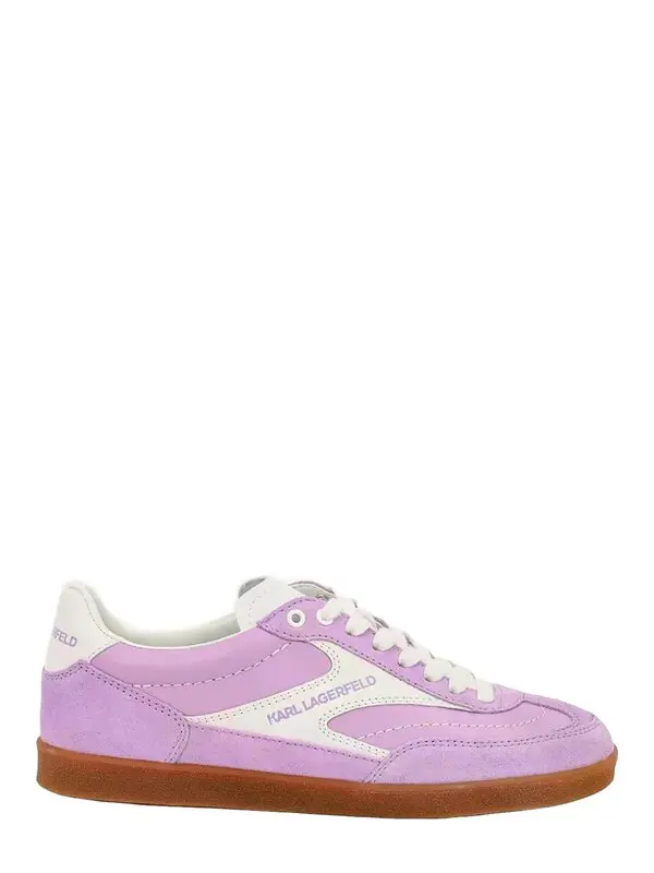 Karl Lagerfeld Kandidate Suede Leather Sneakers - Purple