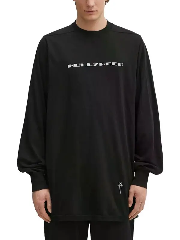Rick Owens Hollywood Graphic Long-sleeve T-shirt - Black