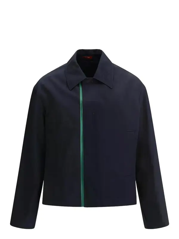 Gucci Embossed-monogram Jacket - Blue