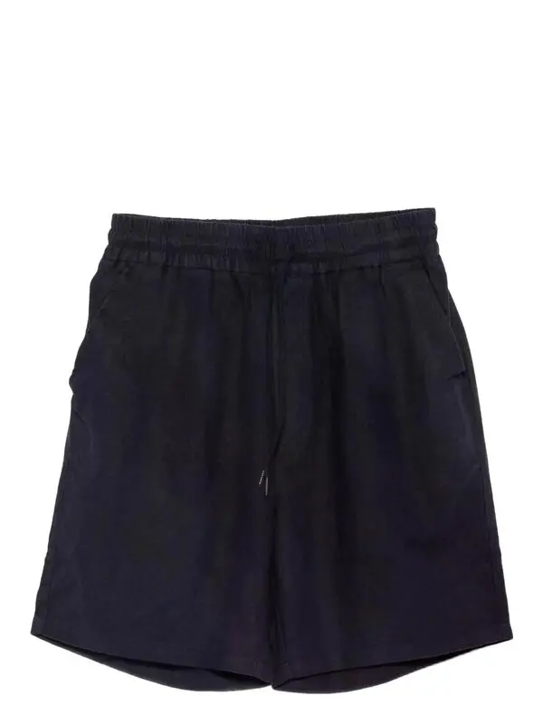 LES DEUX Linen Drawstring Shorts - Blue