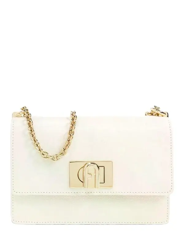 Furla Mini 1927 Chain-strap Flap Shoulder Bag - White