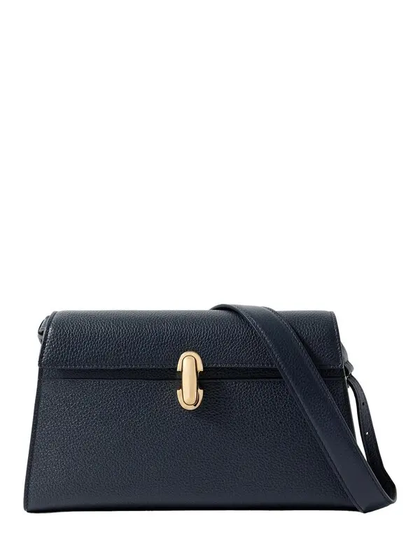 Savette Symmetry Textured-leather Shoulder Bag - Blue