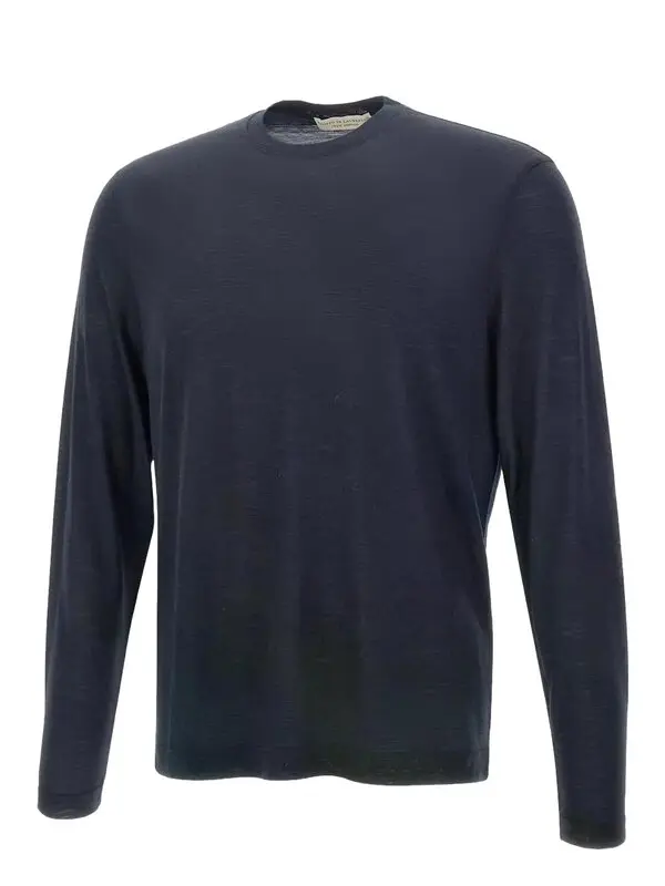 FILIPPO DE LAURENTIIS Wool Crew Neck Sweater - Blue