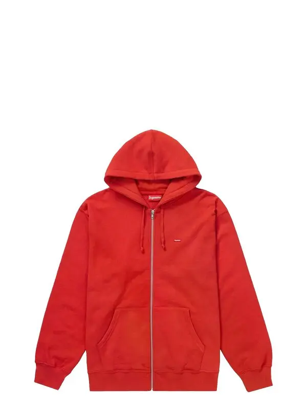 Supreme Small Box Zip-up Hoodie - Red