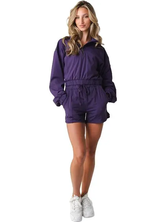 VITALITY Nomad High Rise Relaxed Fit Short - Plum