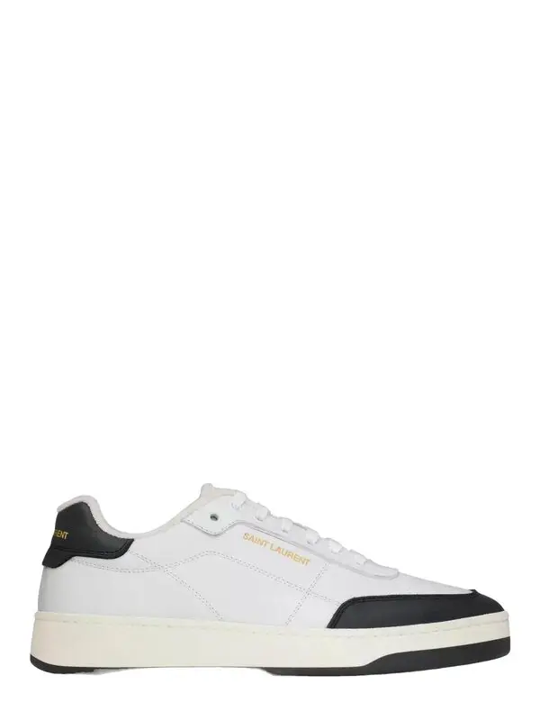Saint Laurent Sl/61 Panelled Leather Sneakers - White