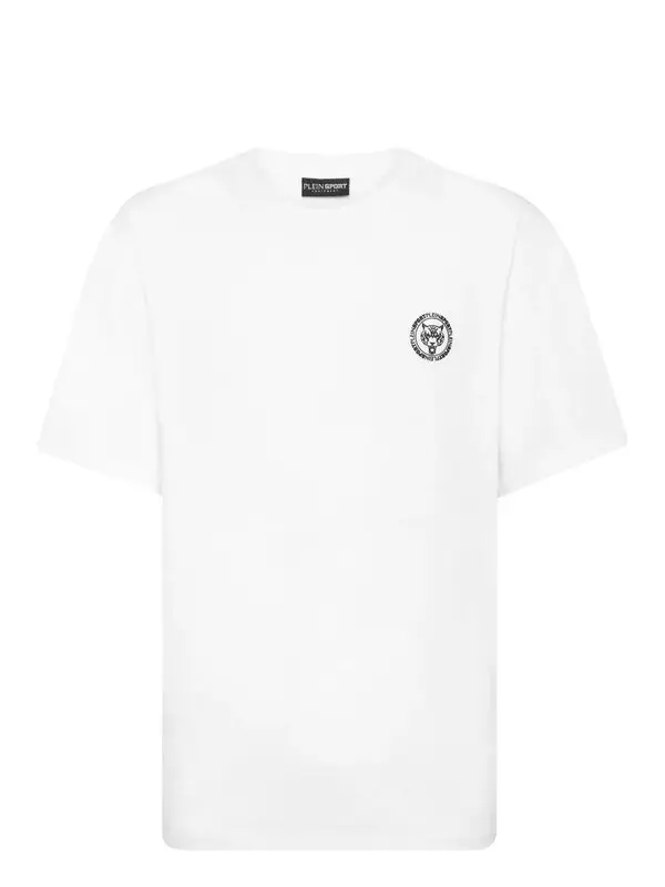 PLEIN SPORT Crew-neck Logo T-shirt - White