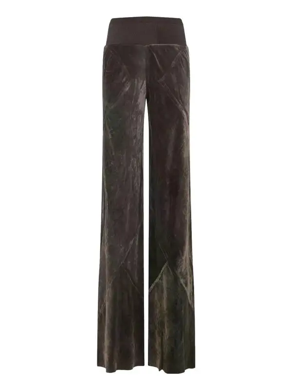 Rick Owens Panelled Straight Trousers - Brown