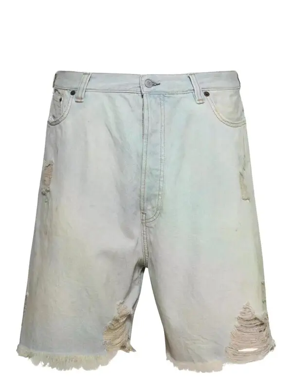 Acne Studios Distressed-effect Shorts - Blue