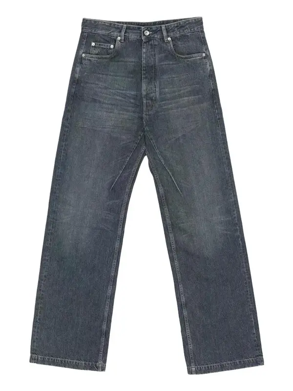 Rick Owens Five-pocket Design Jeans - Blue