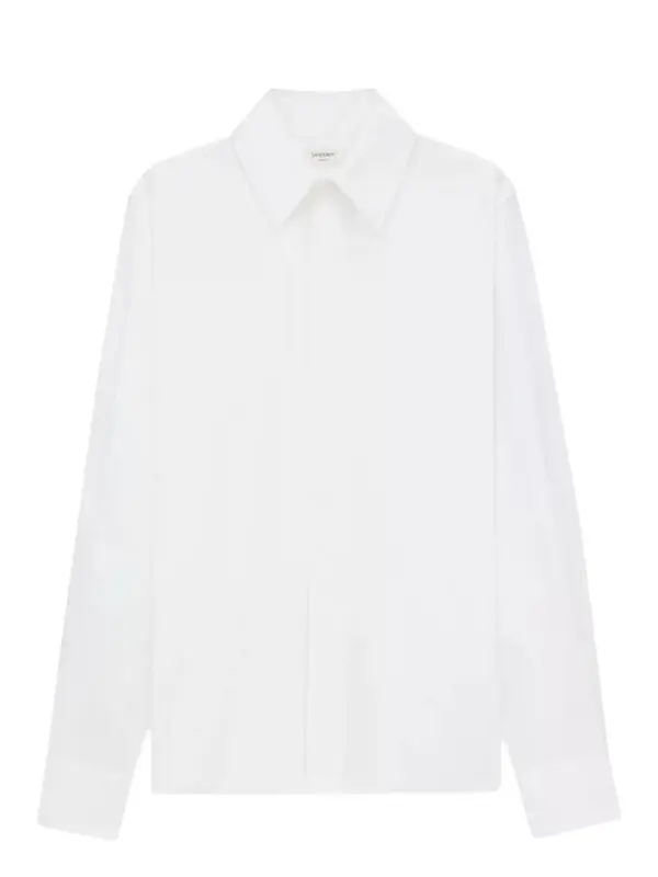 Saint Laurent Poplin Cotton Shirt - White