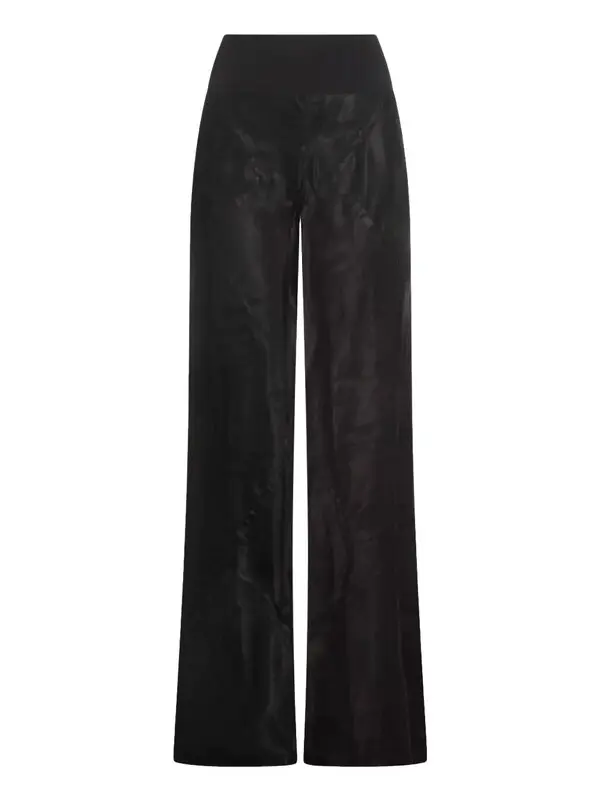 Rick Owens Ribbed-waistband Trousers - Black