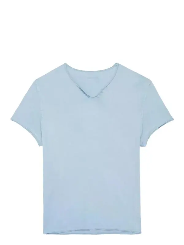 Zadig&Voltaire Monastir V-neck T-shirt - Blue