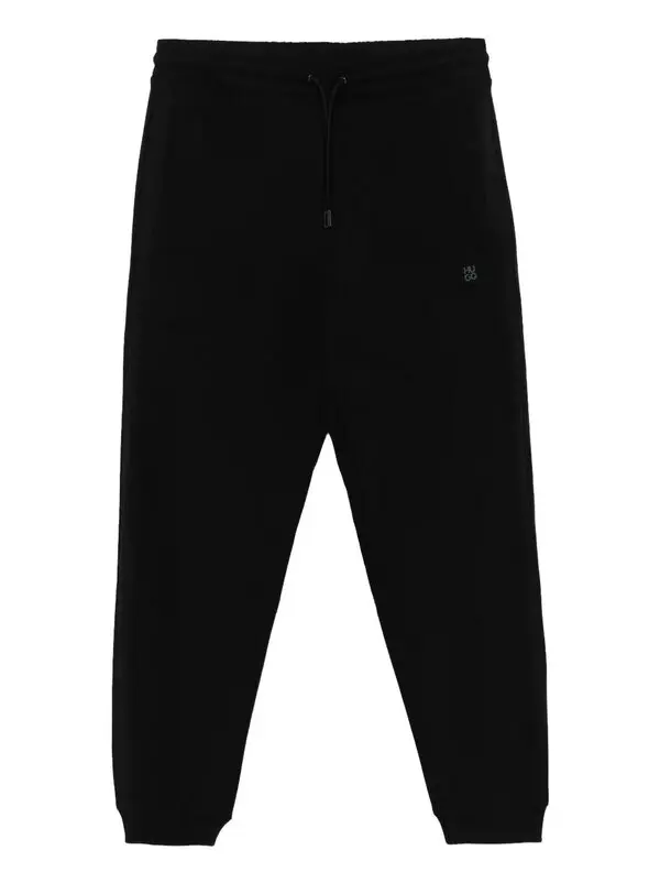 BOSS Dimacs Logo-plaque Drawstring Track Pants - Black