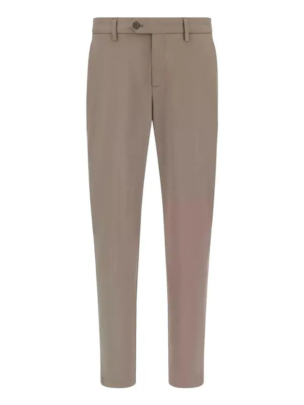 Boggi Milano Cotton-blend Trousers - Neutrals
