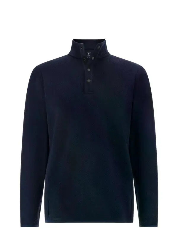 Boggi Milano Mock-neck Sweatshirt - Blue