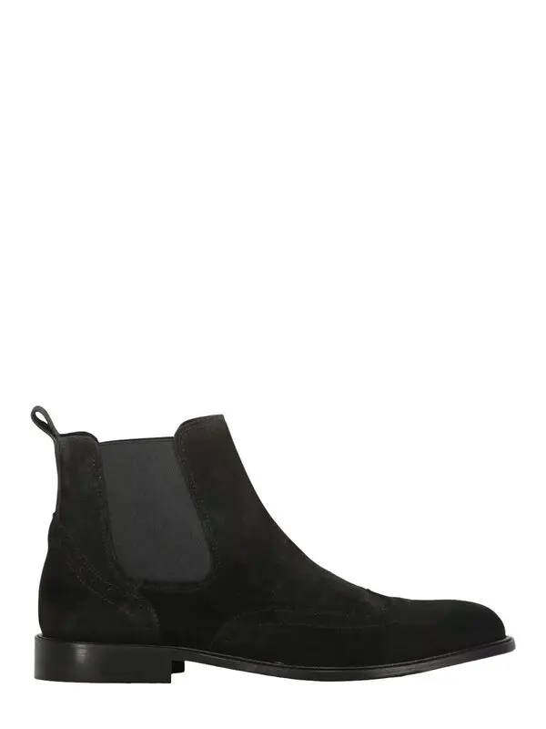 Bruno Magli Suede Chelsea Boots - Black
