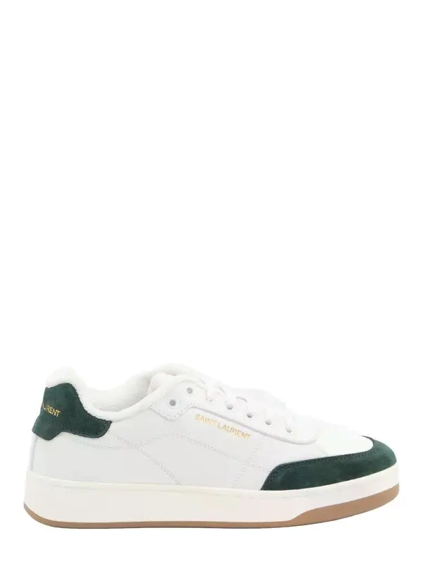 Saint Laurent Sl/61 Leather Sneakers - White