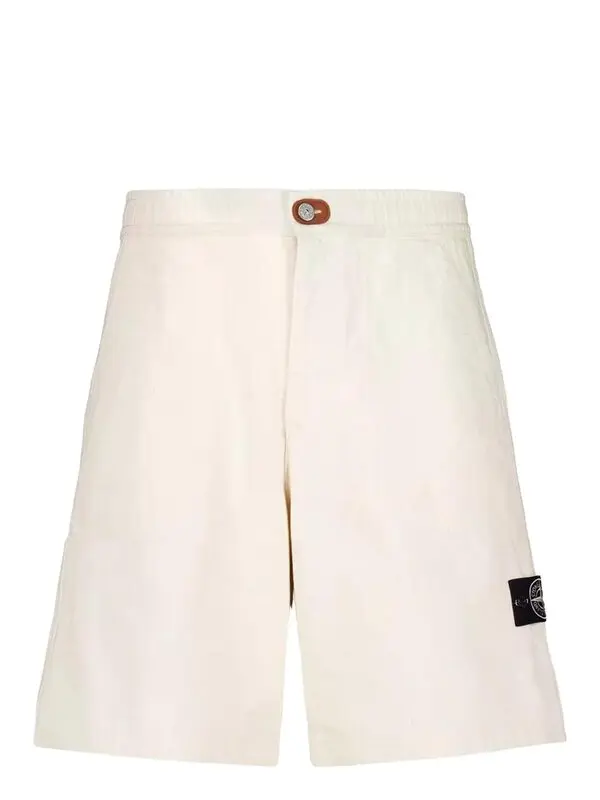 Stone Island Patch-pocket Elasticated Shorts - Neutrals