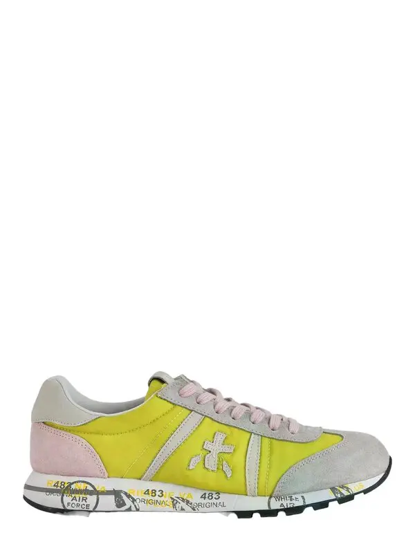 Premiata Logo-patch Sneakers - Yellow