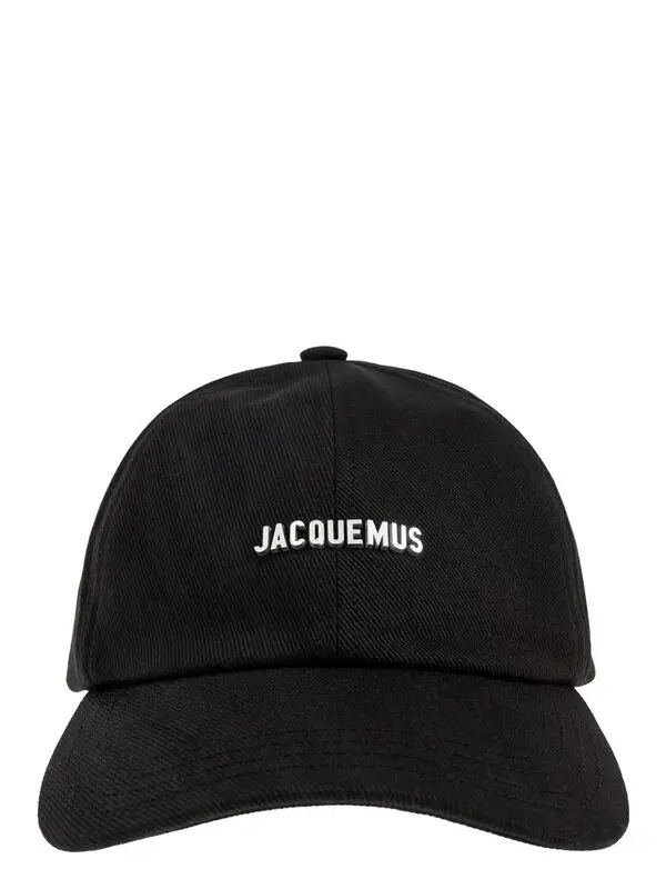 Jacquemus Logo-plaque Baseball Cap - Black