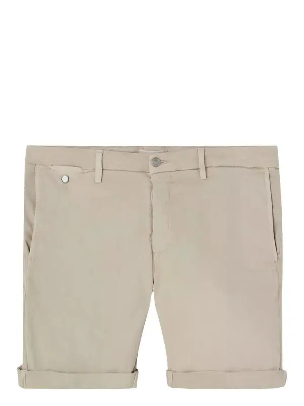 REPLAY Cuffed Chino Shorts - Neutrals