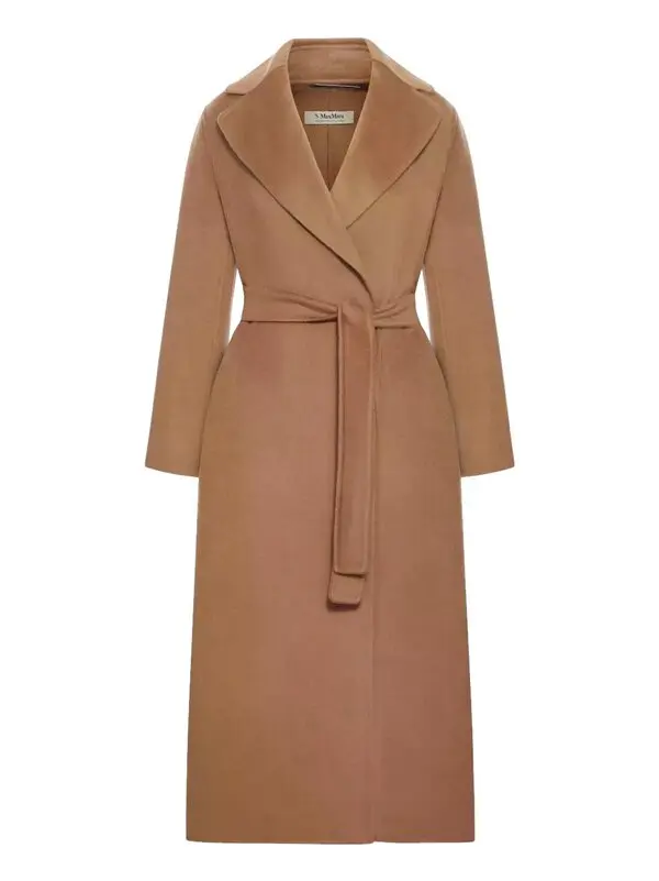 Max Mara Belted Wool Coat - Brown