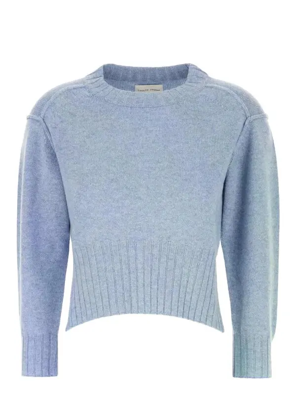 Loulou De Saison Lian Ribbed-hem Cashmere Sweater - Blue