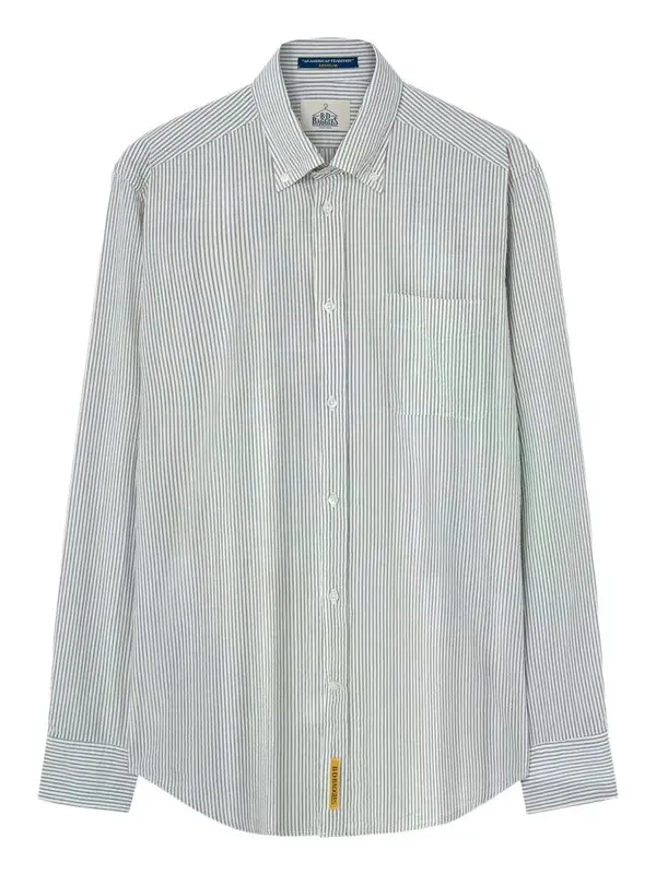 B.D.BAGGIES Striped Long-sleeve Shirt - White