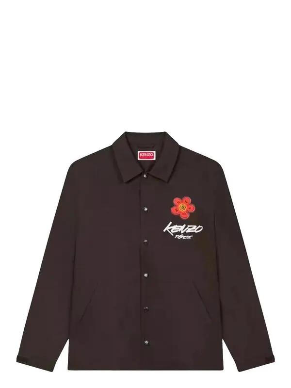 Kenzo X Futura 2000 Flower-detail Shirt Jacket - Brown