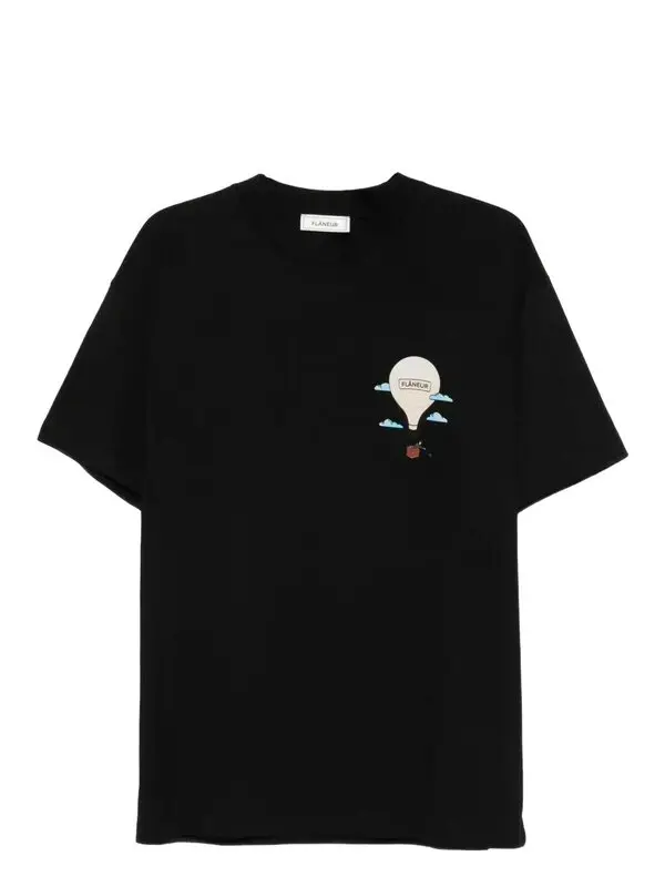 FLANEUR Hot Air Balloon T-shirt - Black