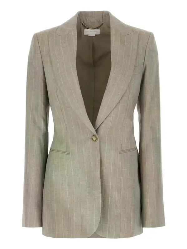 Stella McCartney Striped Blazer - Neutrals