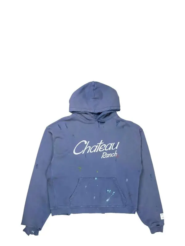 GALLERY DEPT. Château Ranch Distressed Hoodie - Blue