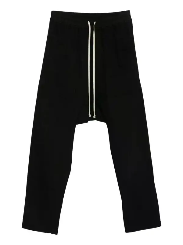 Rick Owens Drawstring Drop-crotch Trousers - Black