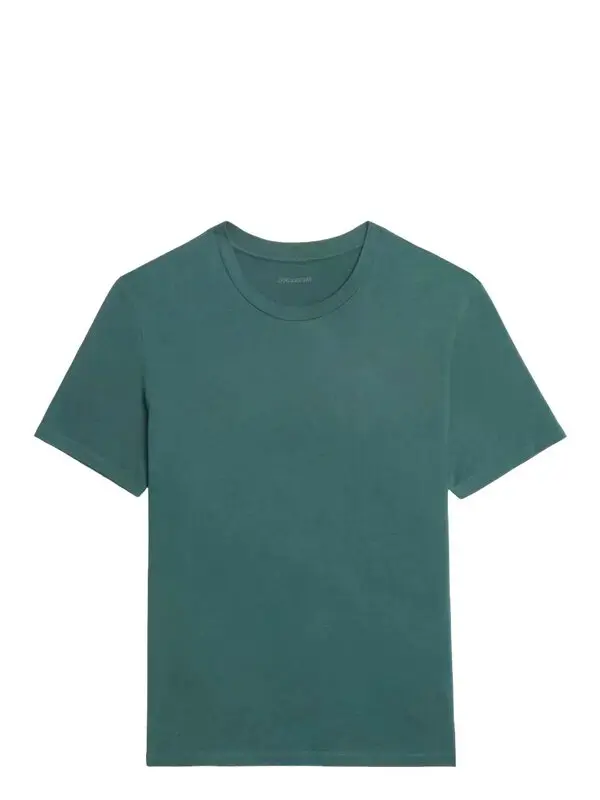 Zadig&Voltaire Tommy Back-print Cotton T-shirt - Green