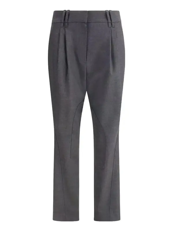 Brunello Cucinelli Pleated Trousers - Grey