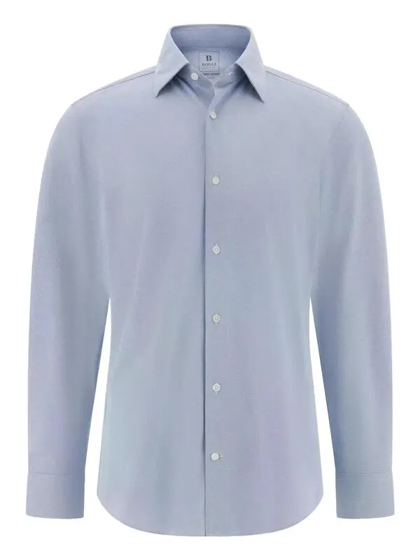 Boggi Milano Cotton-blend Shirt - Blue