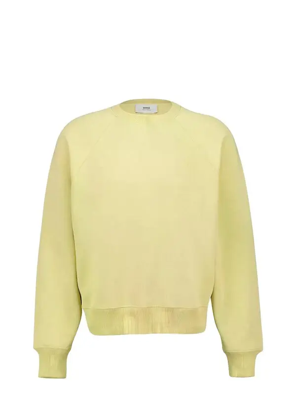 Ami De Coeur Heart-embossed Sweatshirt - Yellow