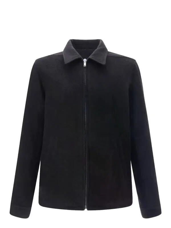 Rick Owens Pointed-collar Zip-front Shirt Jacket - Black